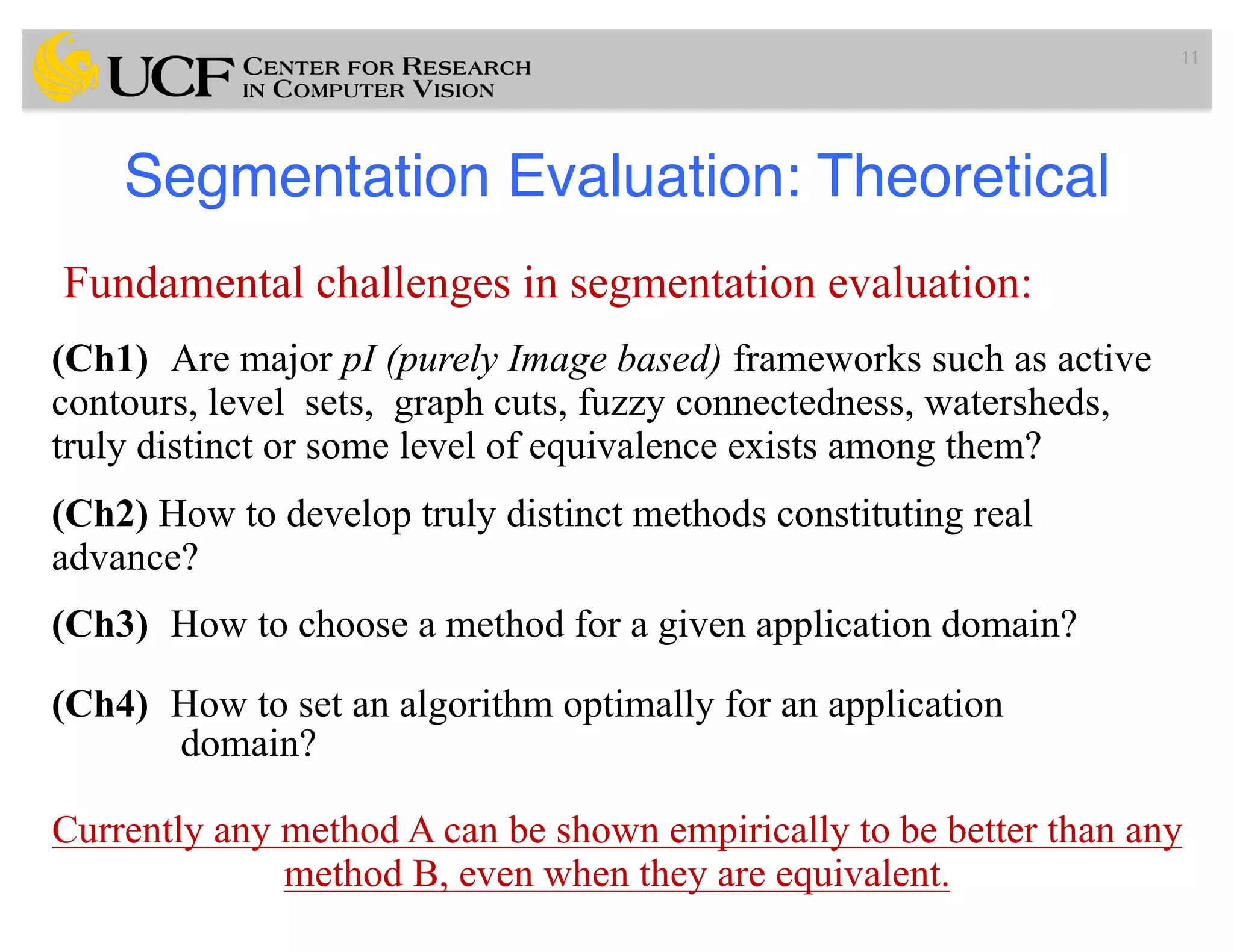 Lec14: Evaluation Framework for Medical Image Segmentation | PDF