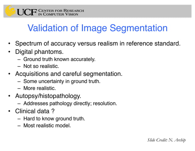 Lec14: Evaluation Framework for Medical Image Segmentation | PPT