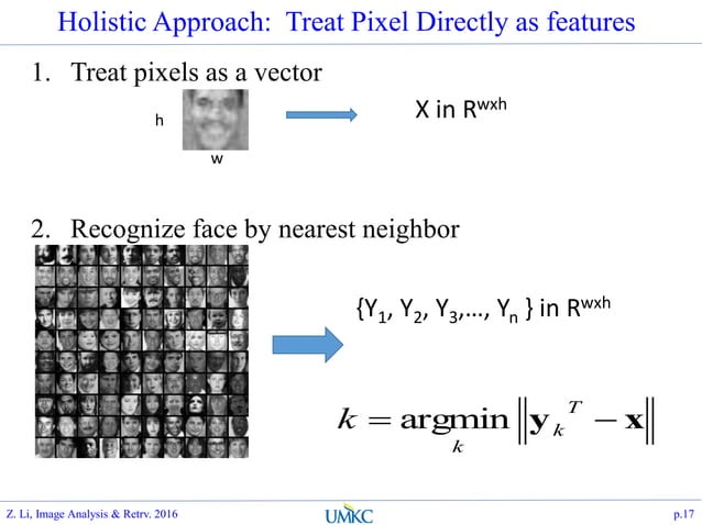 Lec14 eigenface and fisherface | PPT