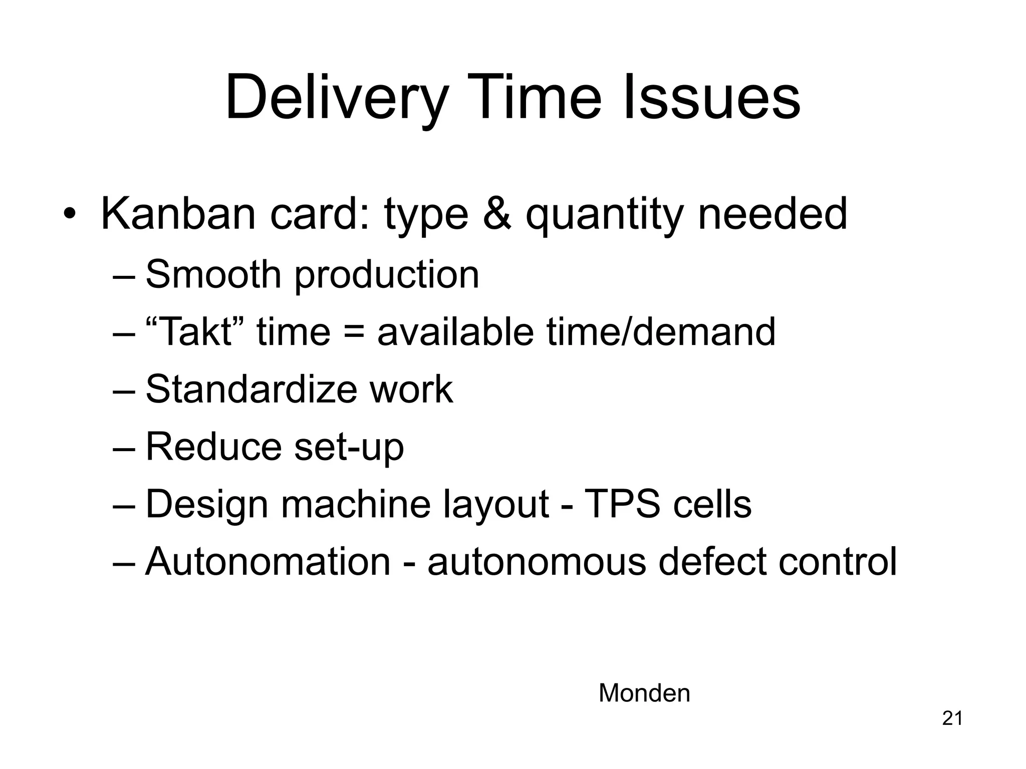 Introduction to TPS (Toyota Production System) | PDF