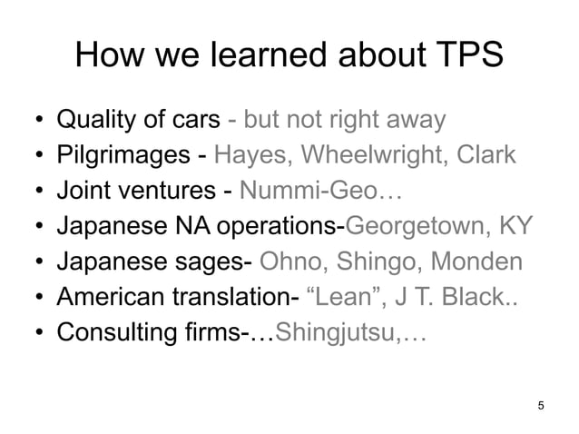 Introduction to TPS (Toyota Production System) | PPT
