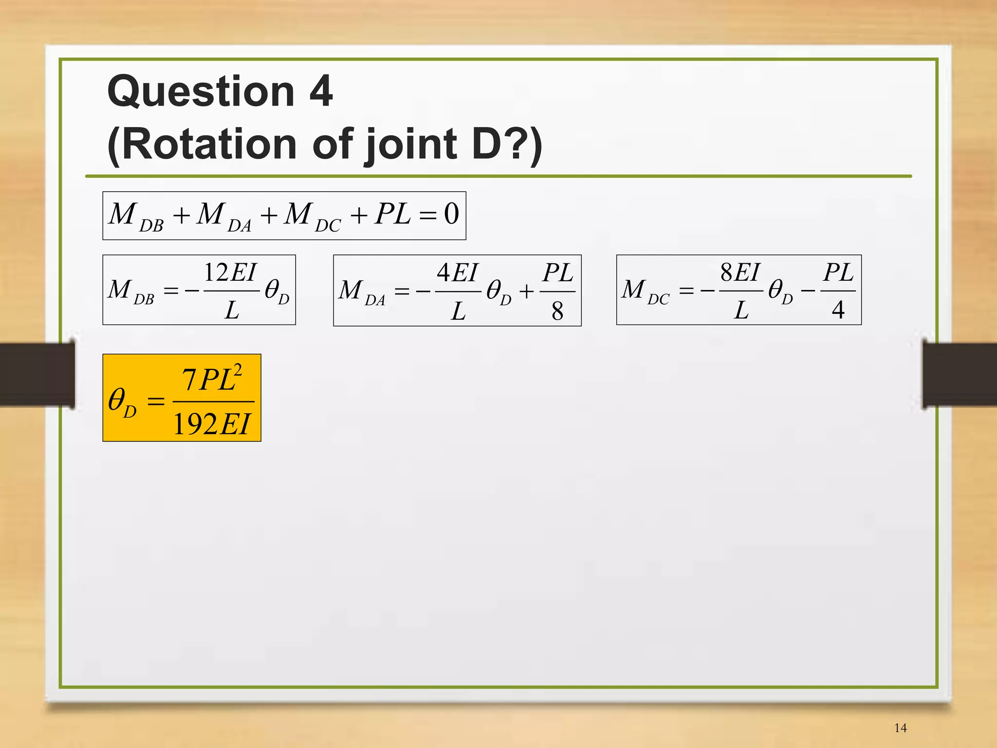 Slope-deflection question | PPT | Free Download