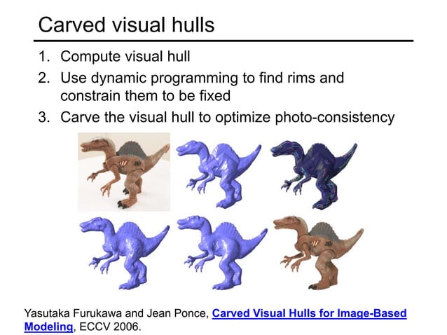 Lec14 multiview stereo | PPT