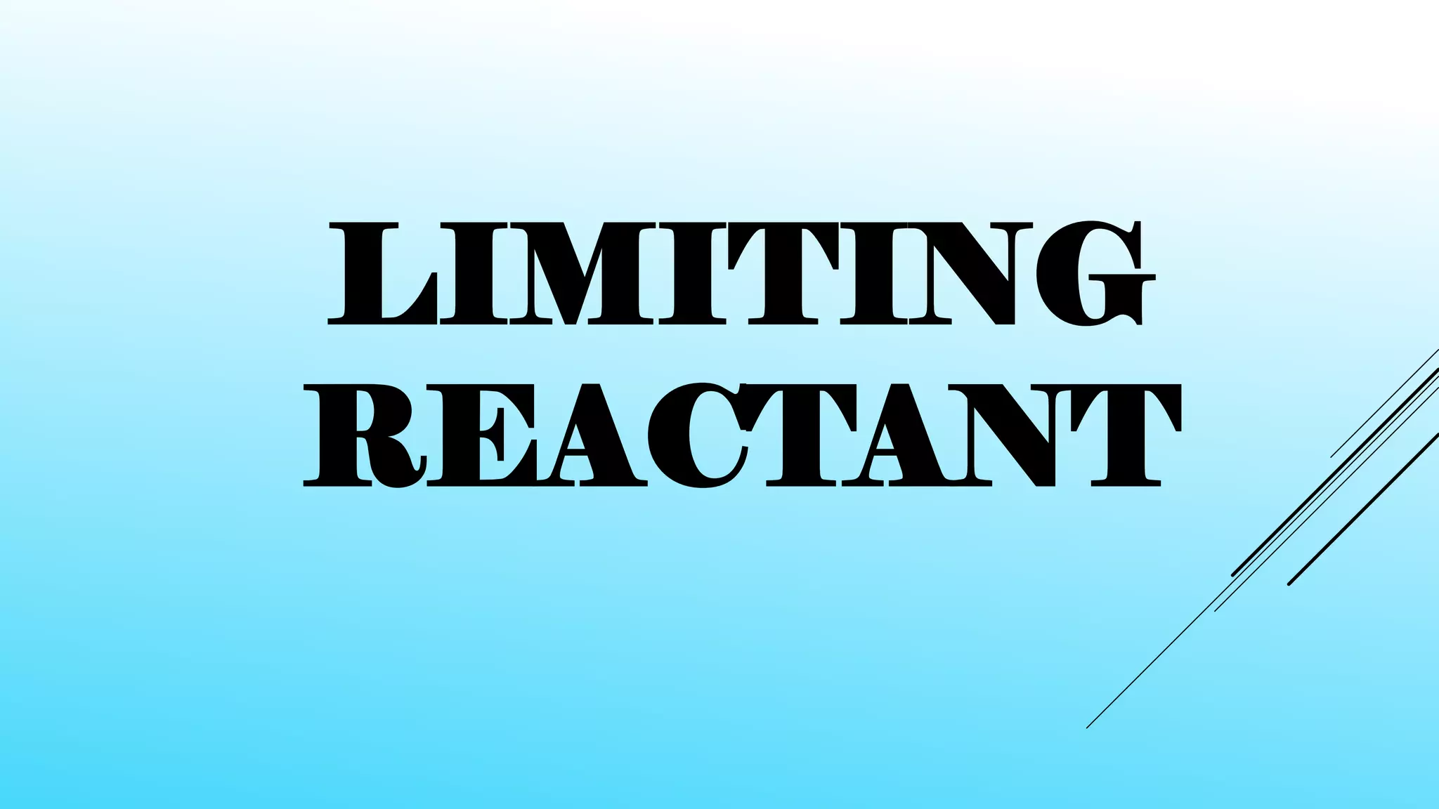 Limiting Reactant | PDF