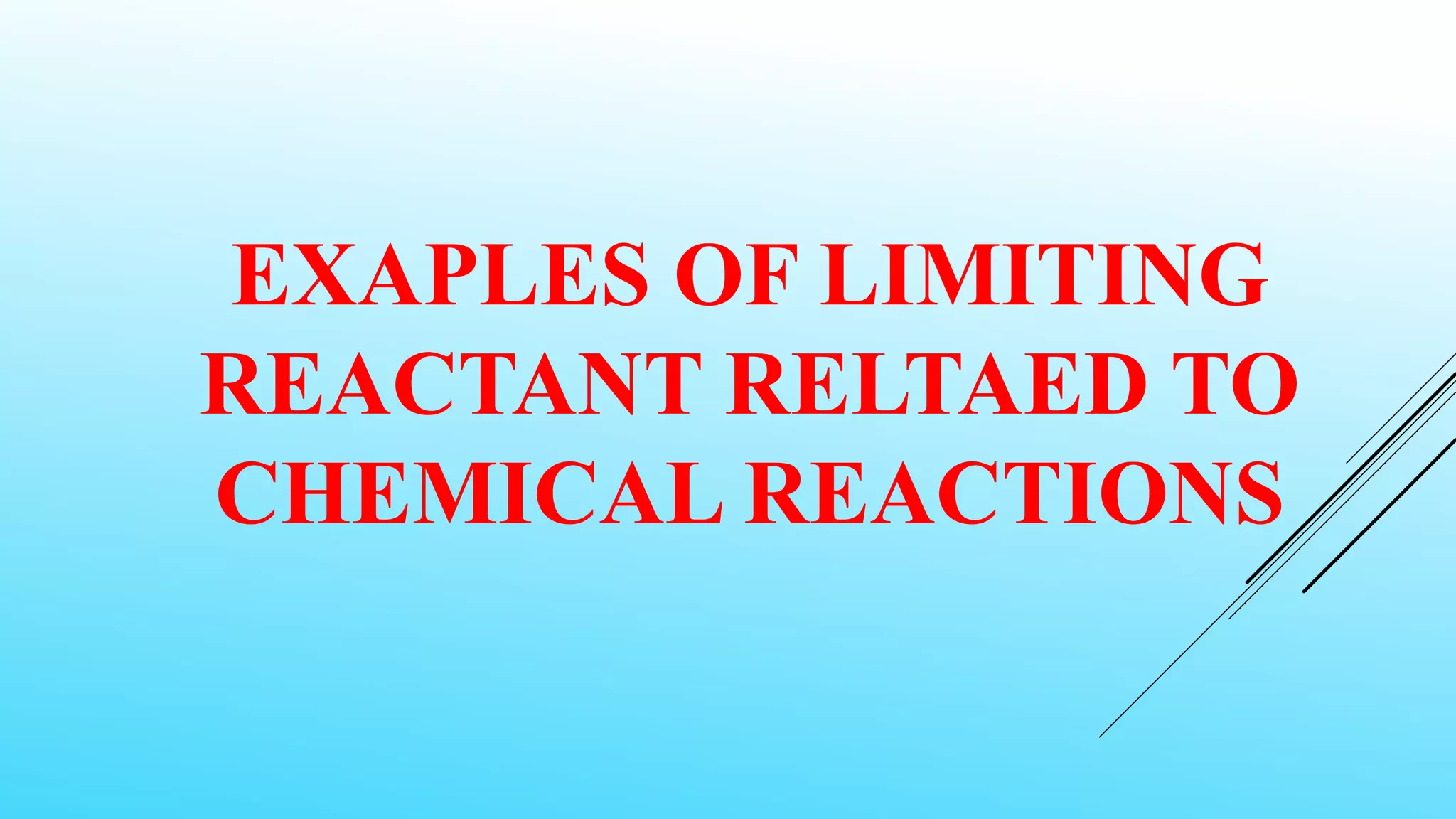 Limiting Reactant | PDF | Chemistry | Science