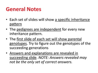 Lec14 Pedigree Analysis Exercise | PPTX | Genetics | Science