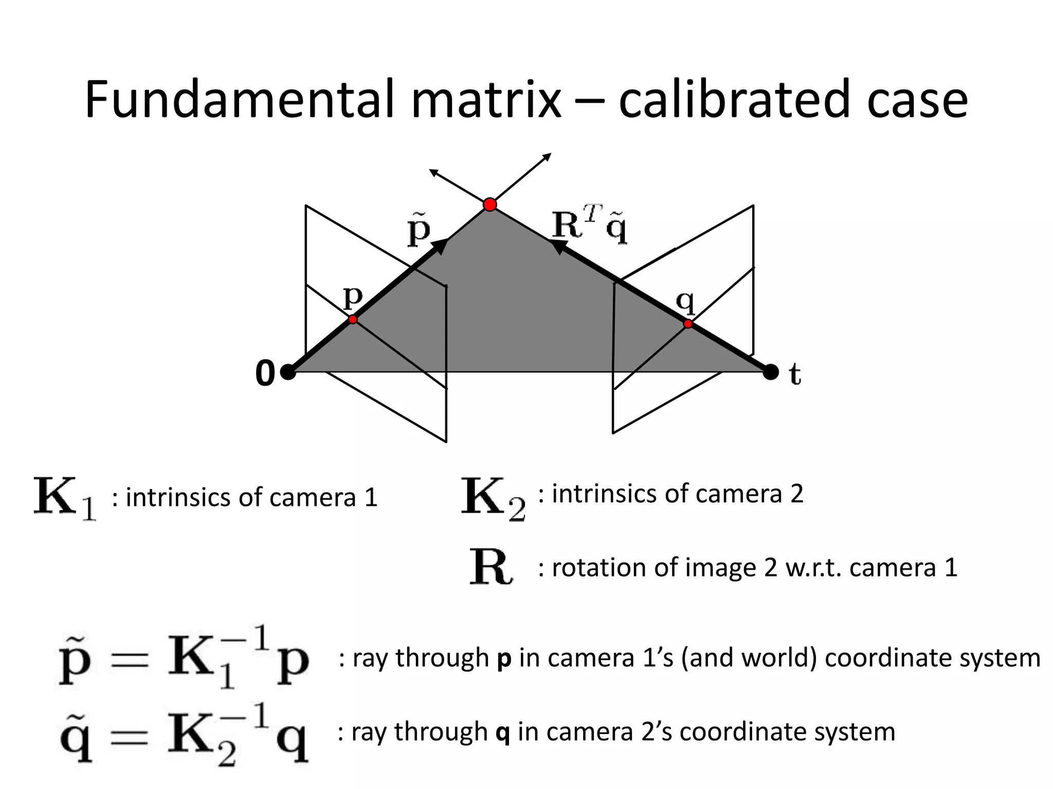 Computer vision - two view geometry | PPTX