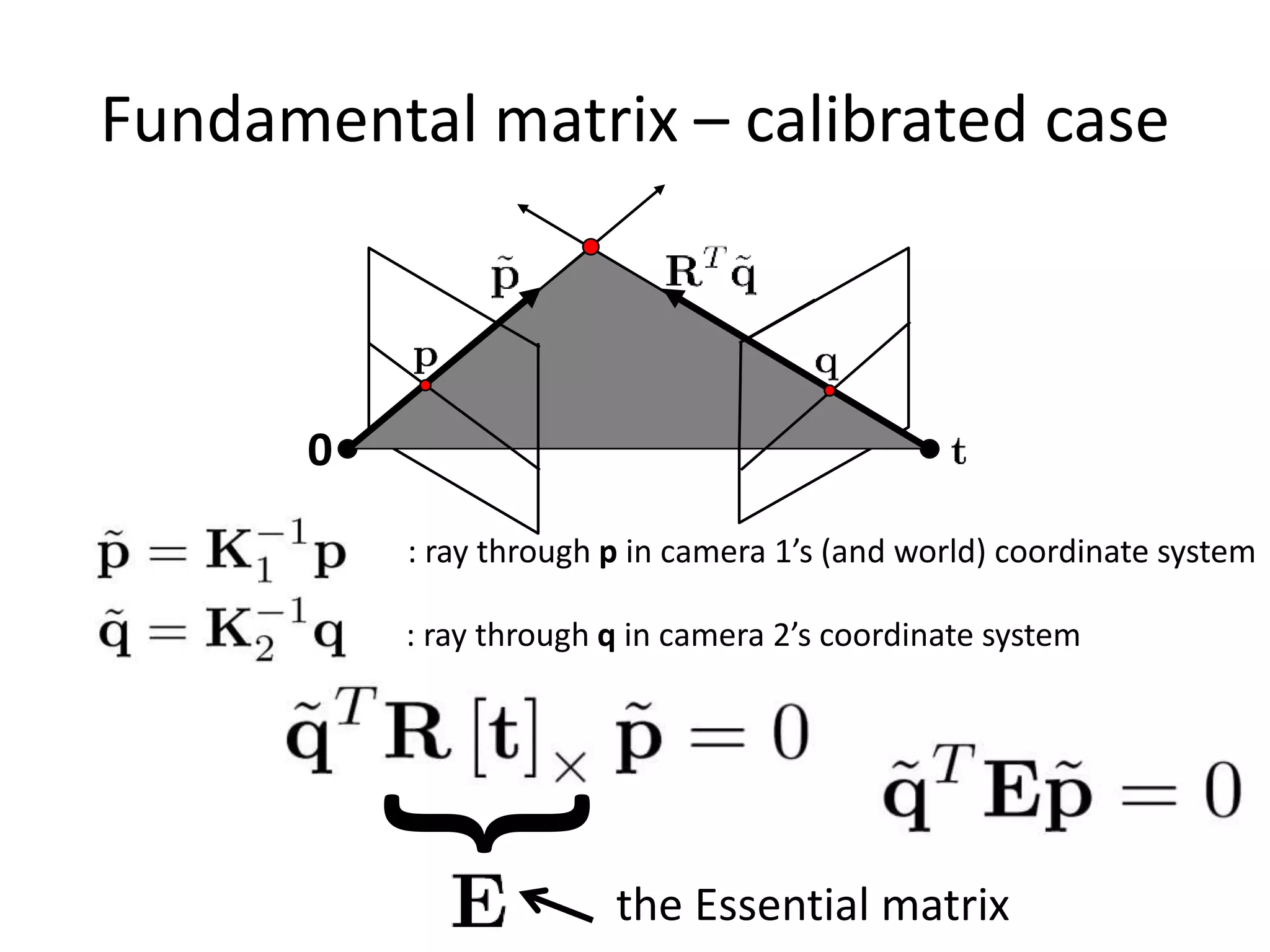 Computer vision - two view geometry | PPTX