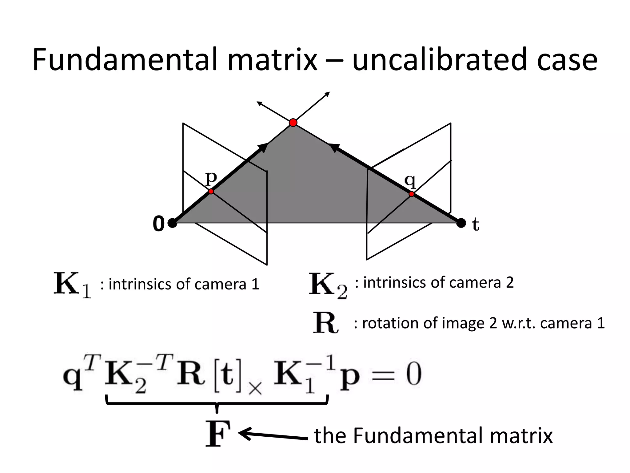Computer vision - two view geometry | PPTX
