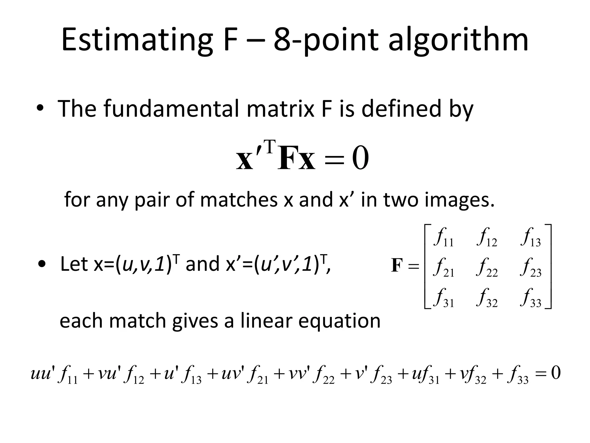 Computer vision - two view geometry | PPTX