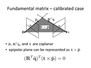 Computer vision - two view geometry | PPTX