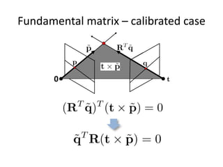 Computer vision - two view geometry | PPTX