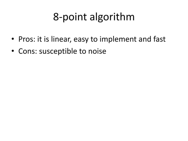 Computer vision - two view geometry | PPTX