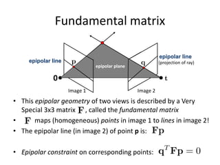 Computer vision - two view geometry | PPTX