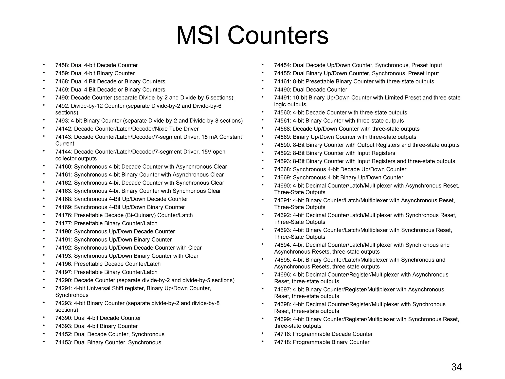 MSI Counters | PPT