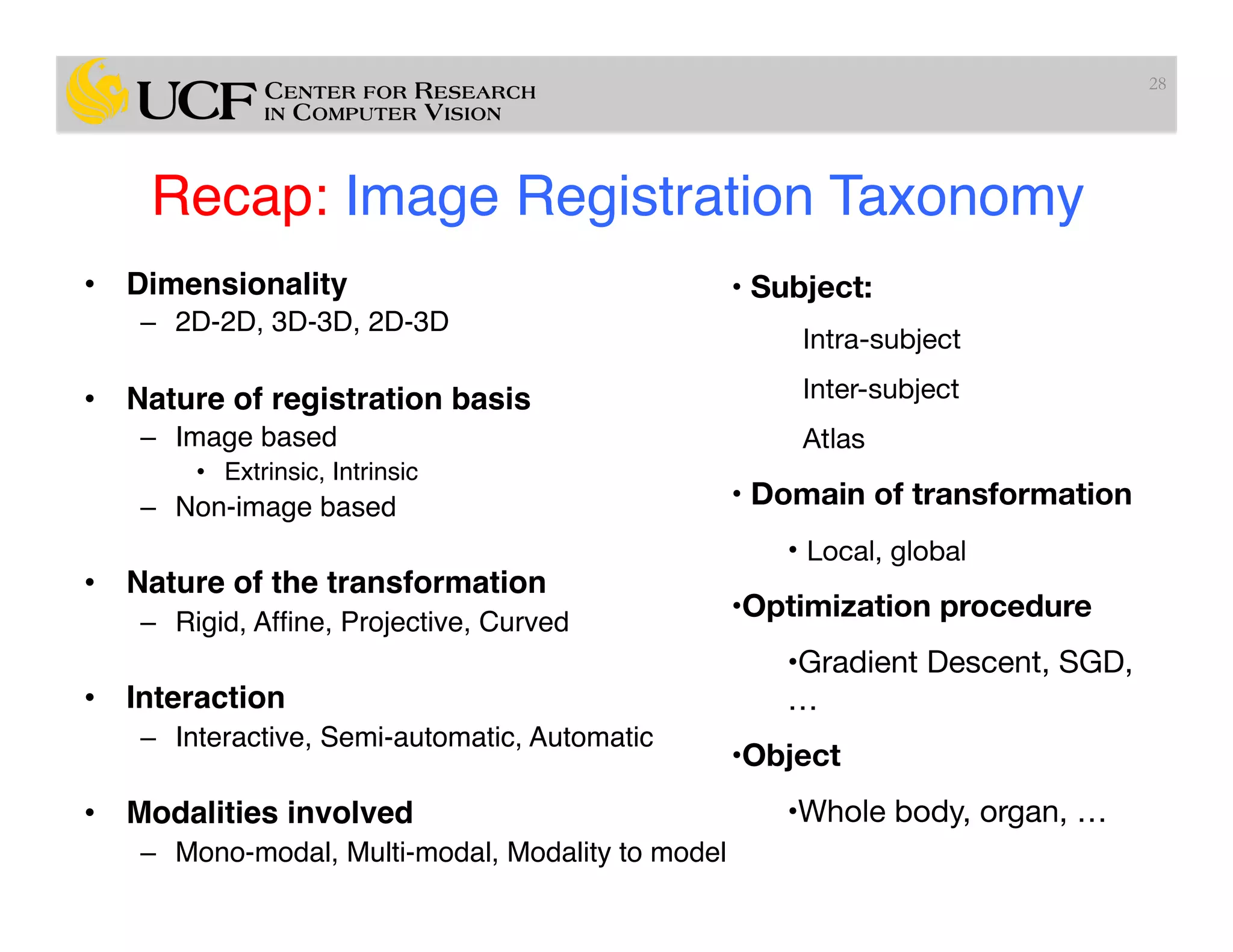 Lec15: Medical Image Registration (Introduction) | PDF