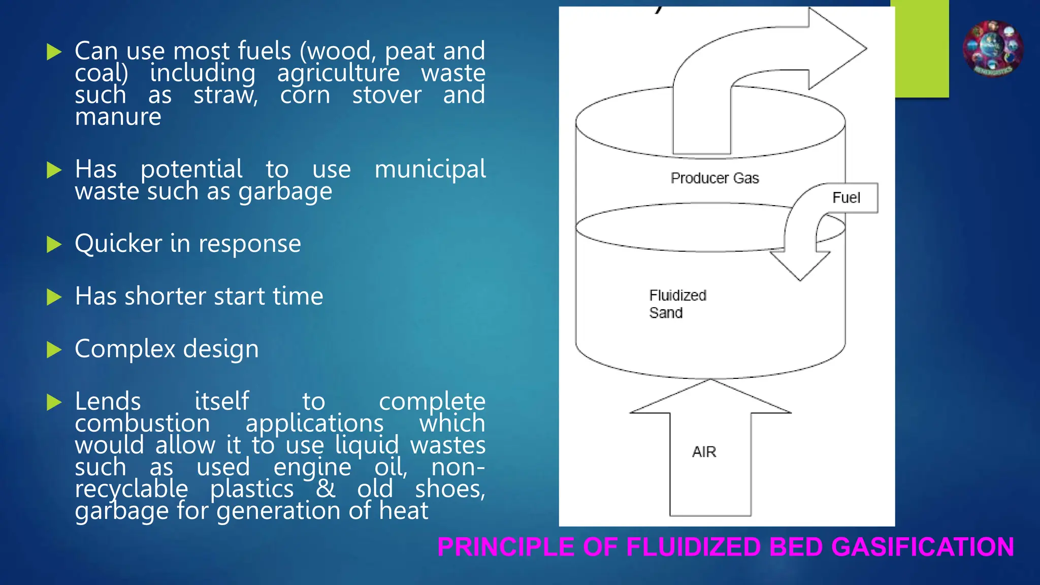 Biomass gasification - types and principles | PPTX