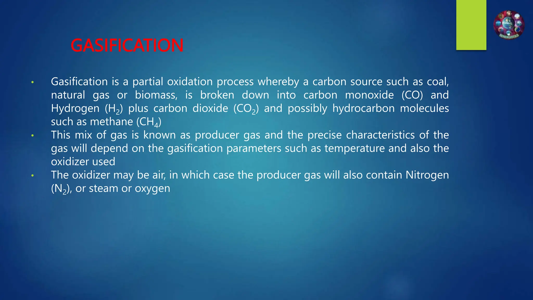 Biomass gasification - types and principles | PPTX