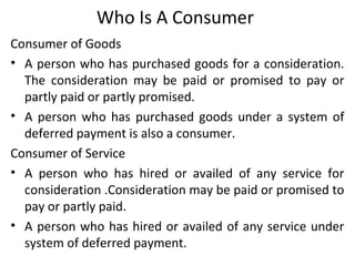 Lec 15 consumer protection act | PPT