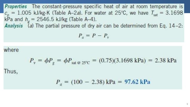 Lecture 15a - Gas Vapor Mixtures | PPTX | Chemistry | Science