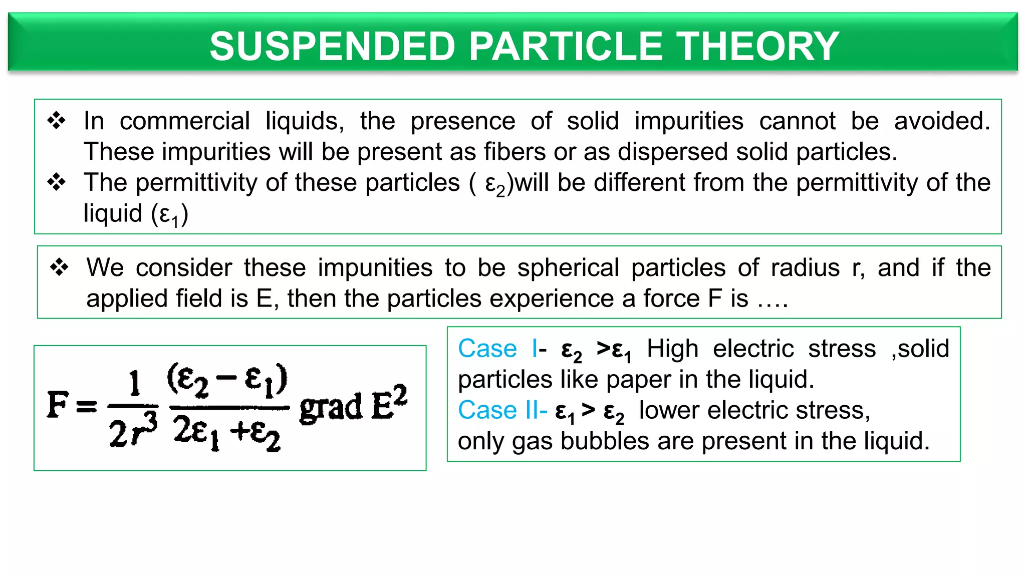 BREAKDOWN MECHANISM OF LIQUID DIELECTRICS (ALL METHODS))|BREAKDOWN IN ...