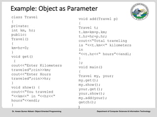 Lec_15_OOP_ObjectsAsParametersFriendClasses.pdf | Programming Languages ...
