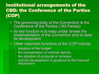 Convention on Biodiversity | PPT