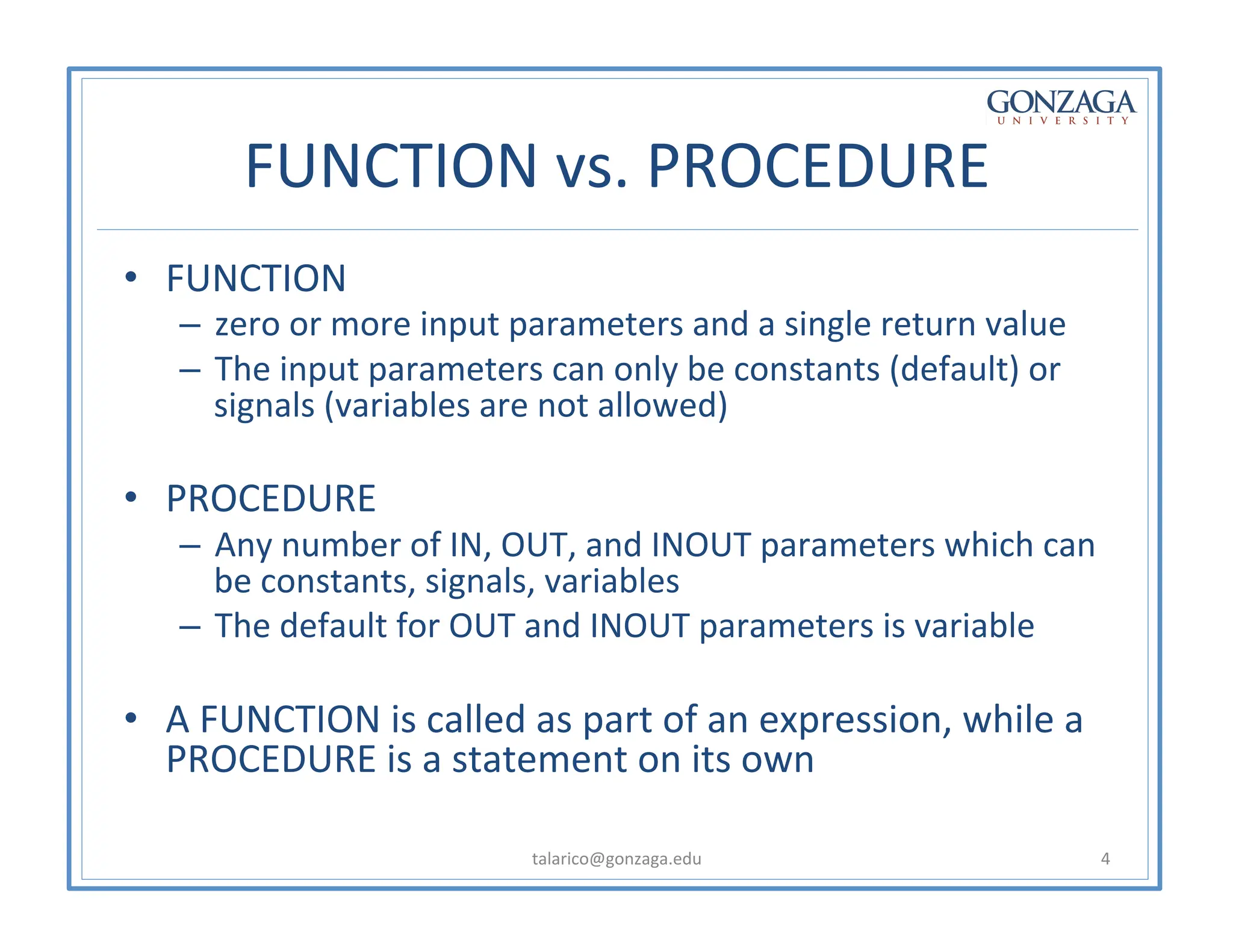 VHDL_functions and procedures_programming | PPT VHDL_functions and procedures_programming | PPT