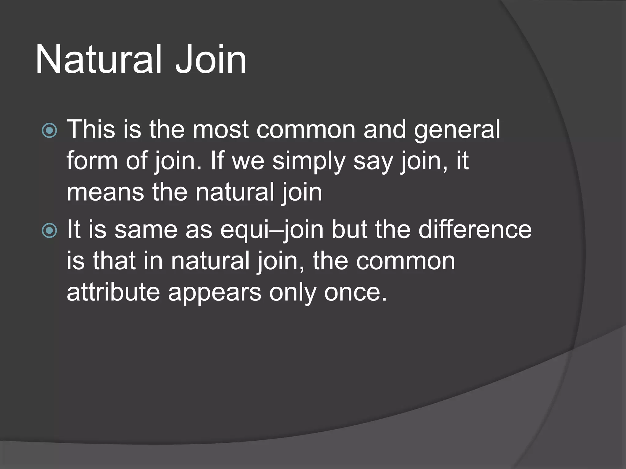 relational algebra (joins) | PPTX