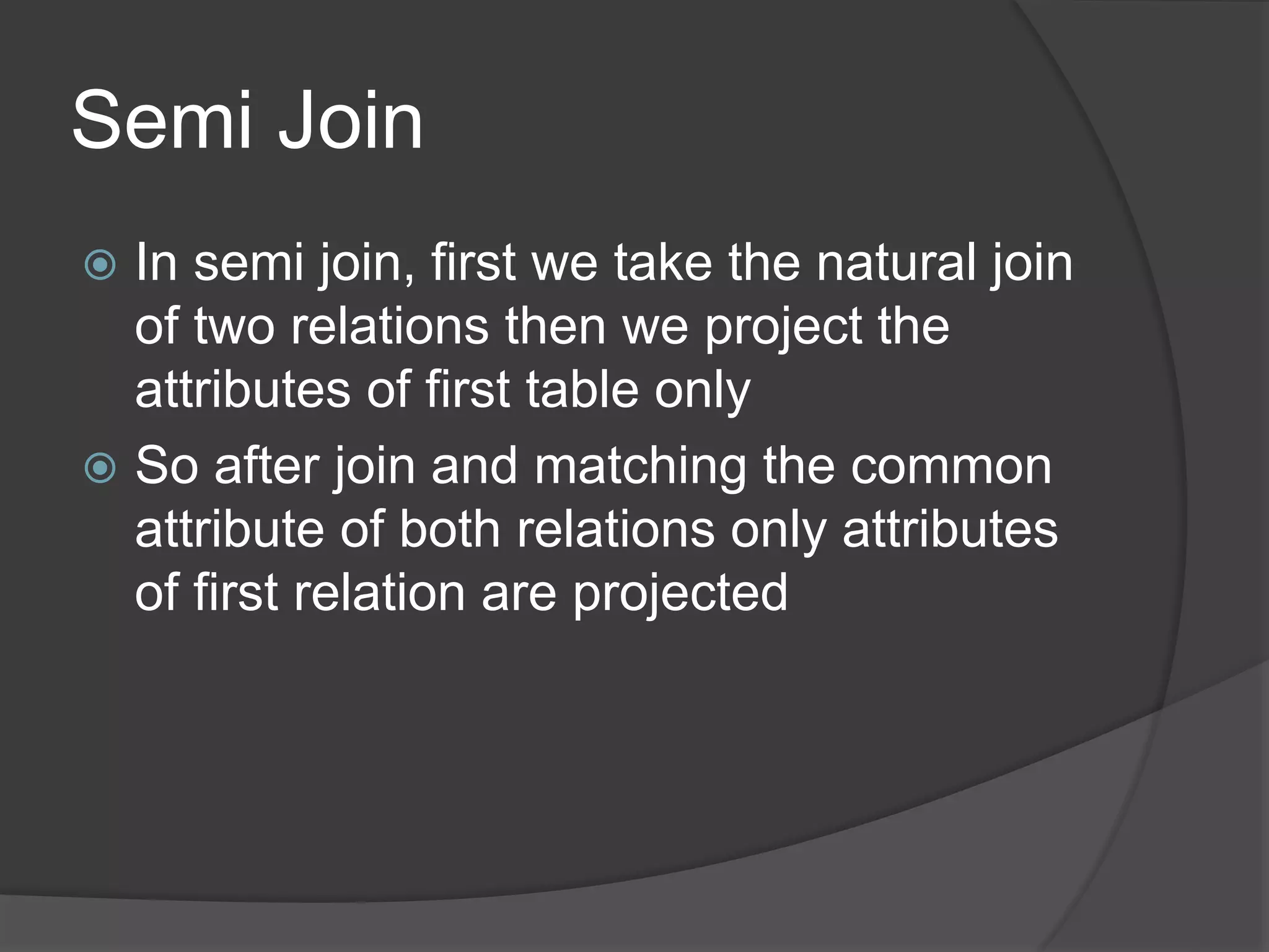 relational algebra (joins) | PPTX