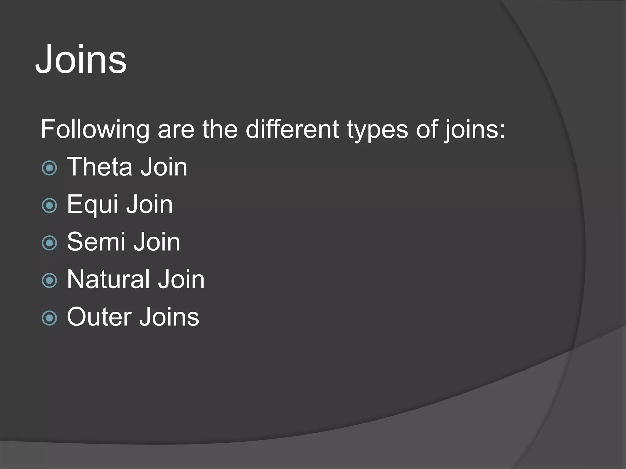 relational algebra (joins) | PPTX