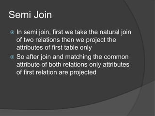 relational algebra (joins) | PPTX