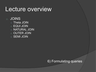 relational algebra (joins) | PPTX