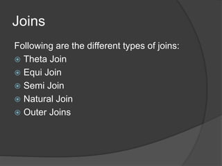 relational algebra (joins) | PPTX