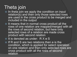 relational algebra (joins) | PPTX