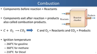 Lecture 16a Chemcial Reactions and Combstion | PPT