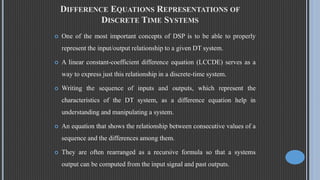 Discrete Time Systems & its classifications | PPTX