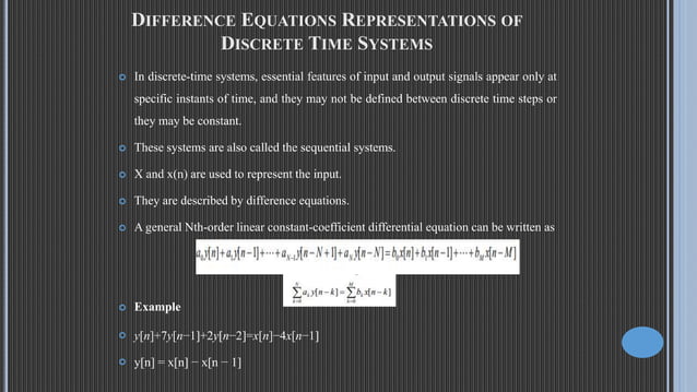 Discrete Time Systems & its classifications | PPTX | Physics | Science