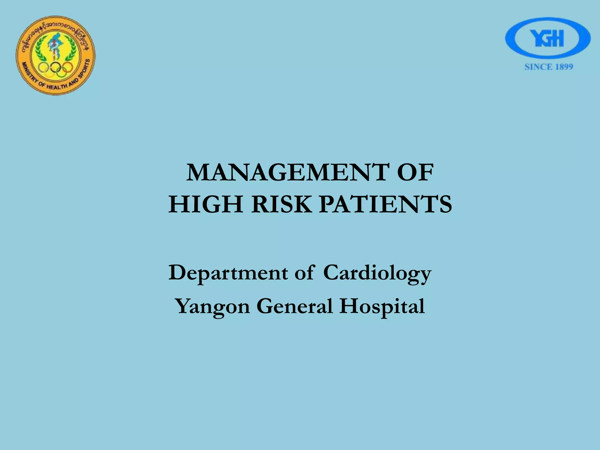 Lec 16 management of high risk patients for mohs | PPTX | Heart and Cardiovascular Diseases ...