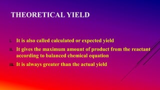 YIELD | PDF | Chemistry | Science
