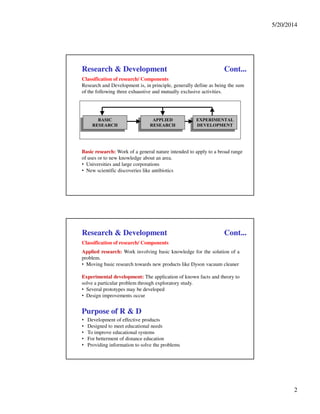 Research and Development | PDF
