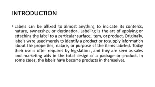 Polymer Packaging- (Labels and Labeling Machinery) | PPT