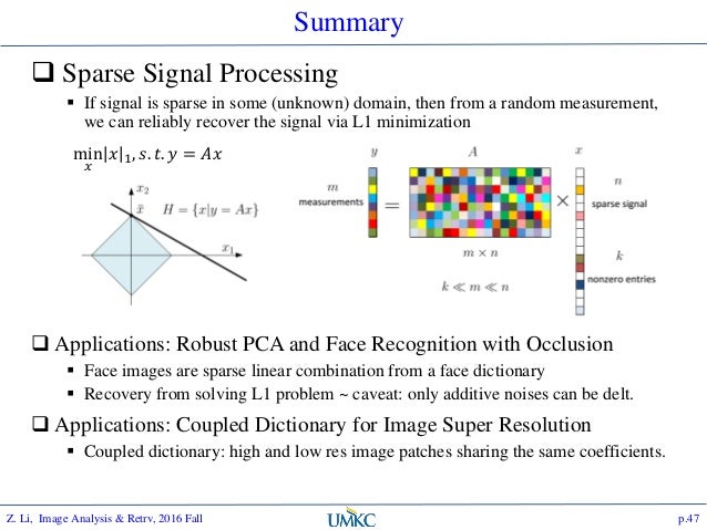 Lec17 Sparse Signal Processing And Applications