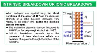 INTRINSIC OR IONIC BREAKDOWN MECHANISM OF SOLID DIELECTRICS|BREAKDOWN ...