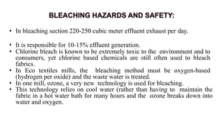 Hazards in Textile processing Industries | PPTX