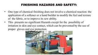 Hazards in Textile processing Industries | PPTX