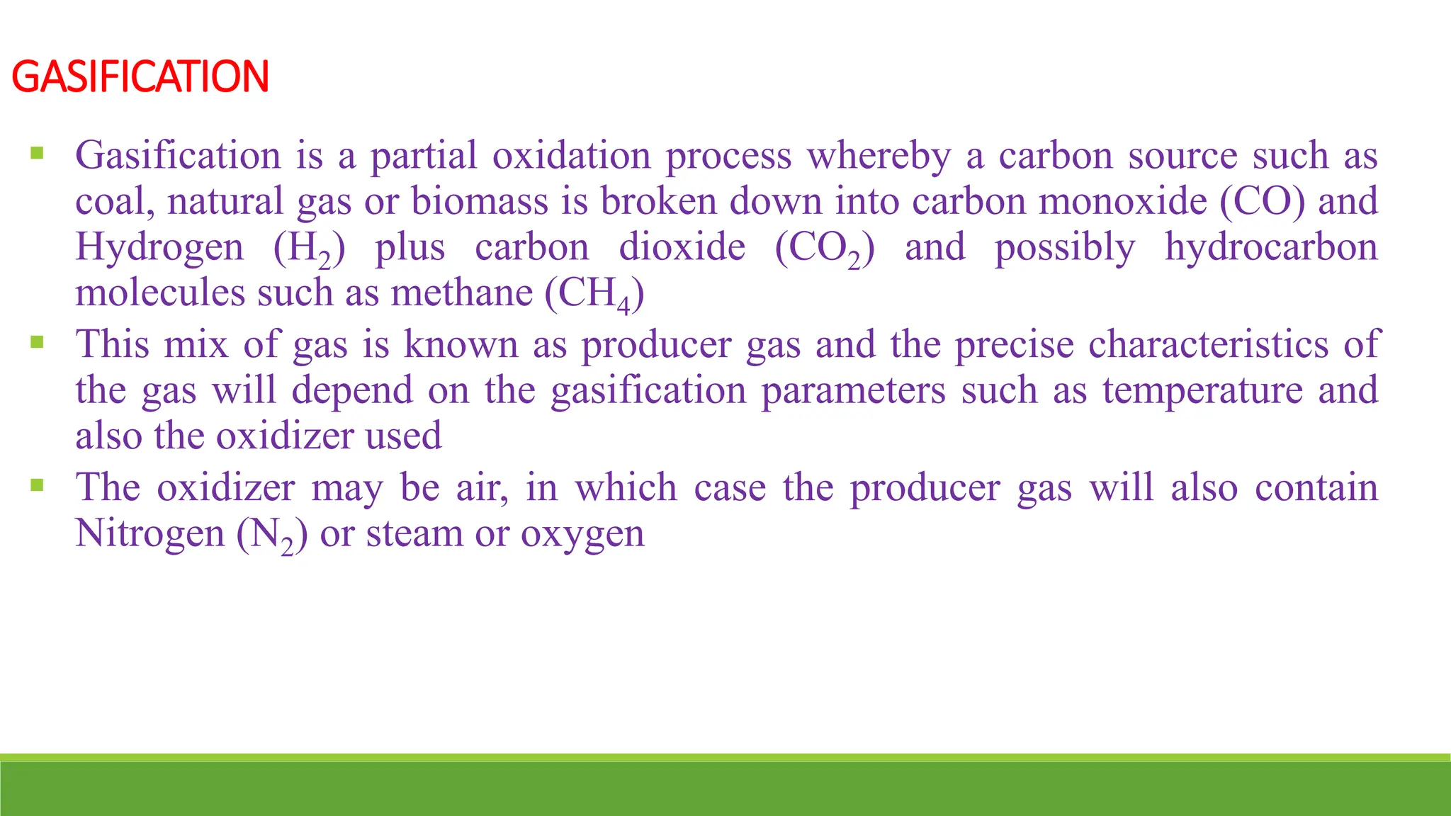 Gasifier types - Fixed and Fluidized bed gasification | PPT | Chemistry ...