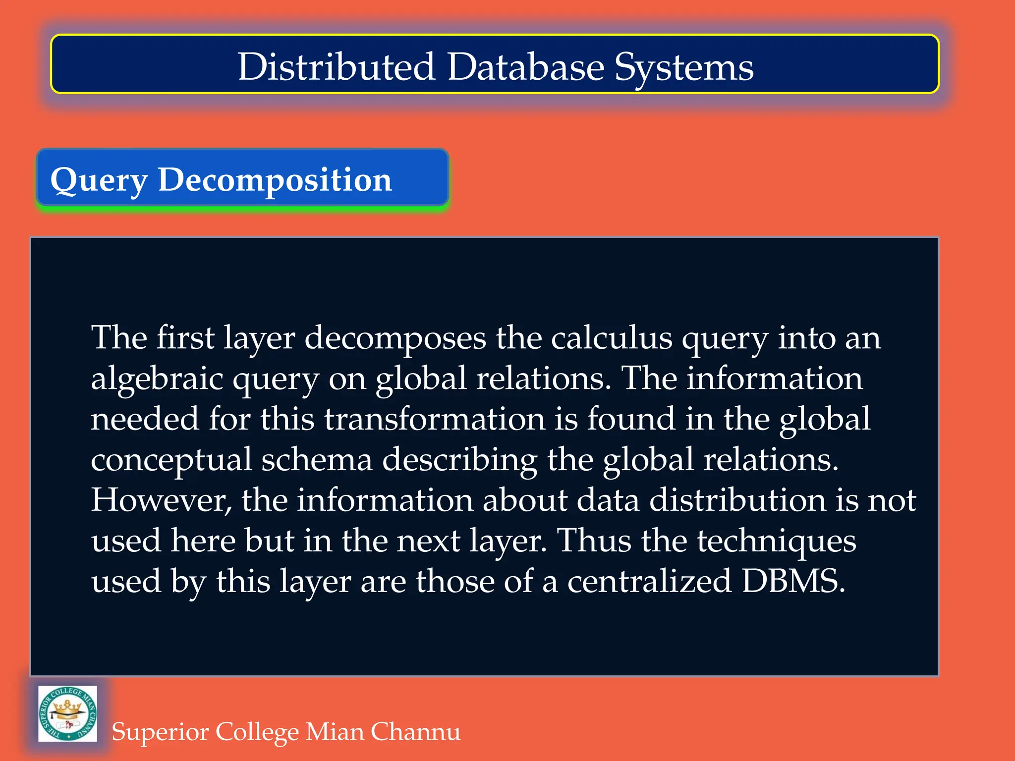Distributed Database Systems-Query Decomposition I.pptx