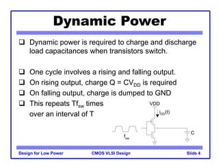 Introduction to CMOS VLSI Design for Low Power | PPT