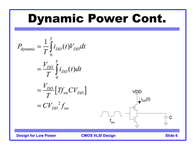 Introduction to CMOS VLSI Design for Low Power | PPT